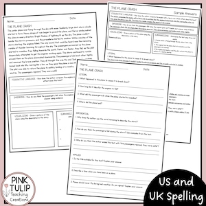 Comprehension Worksheets - Reading Strategies Set #6 - Etsy