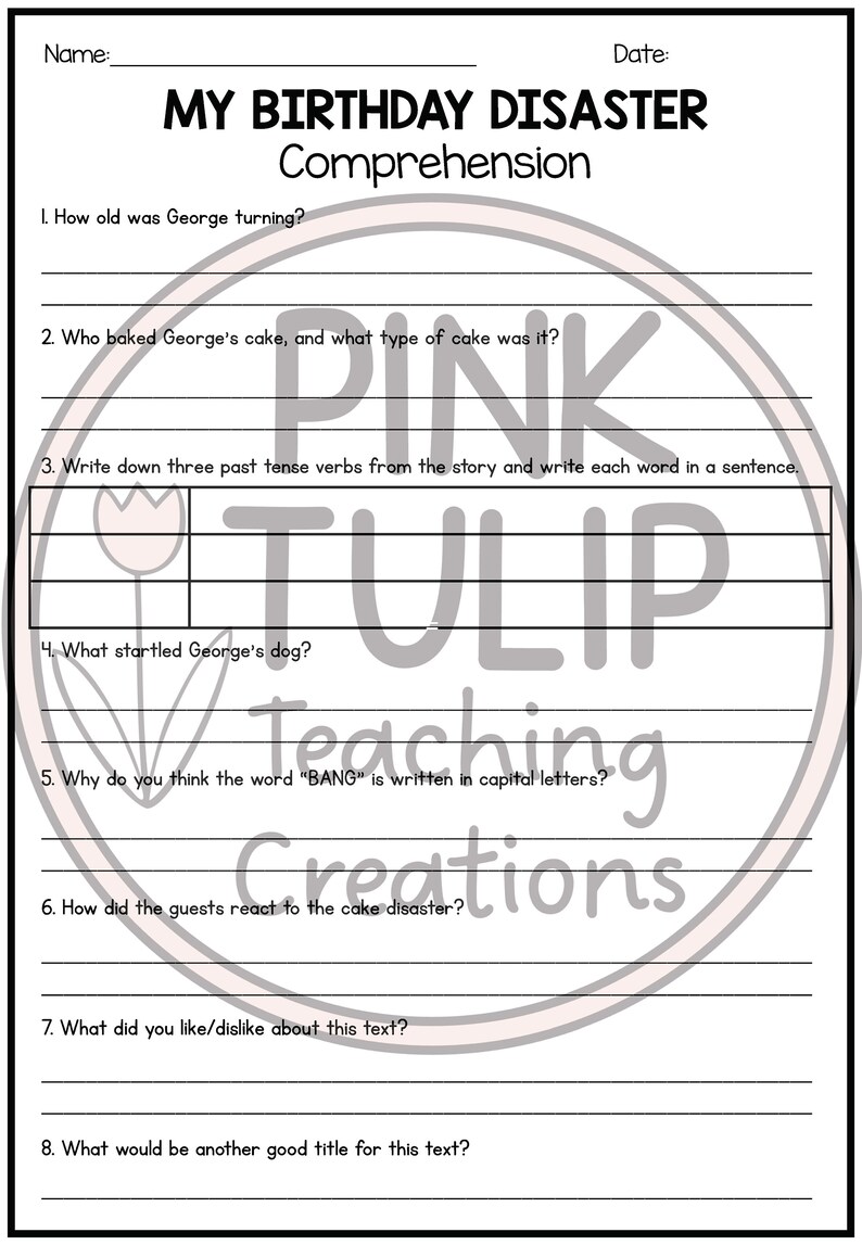Recount Text Examples Ten Reading Samples With Comprehension - Etsy