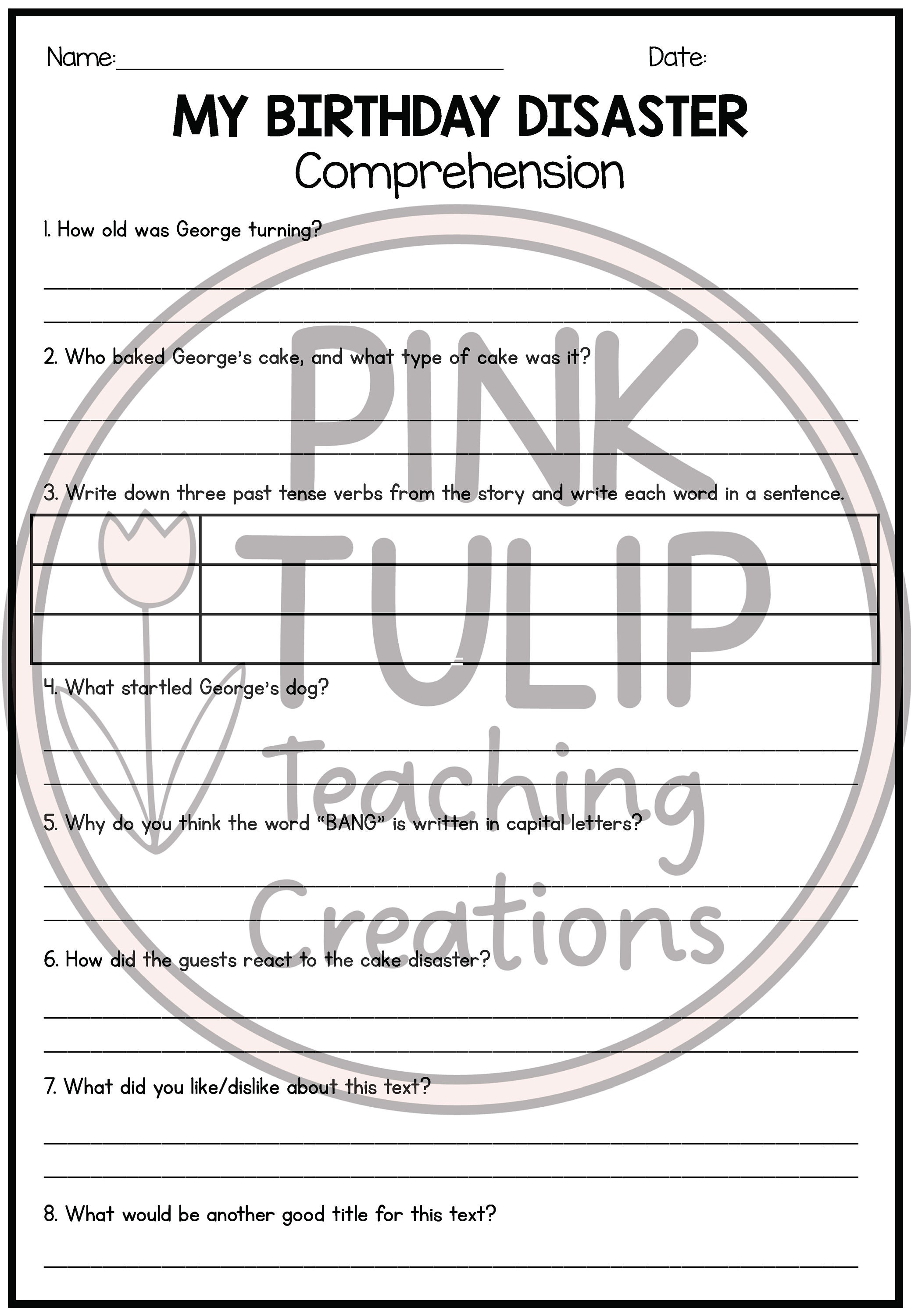 Recount Text Examples Ten Reading Samples With Comprehension - Etsy