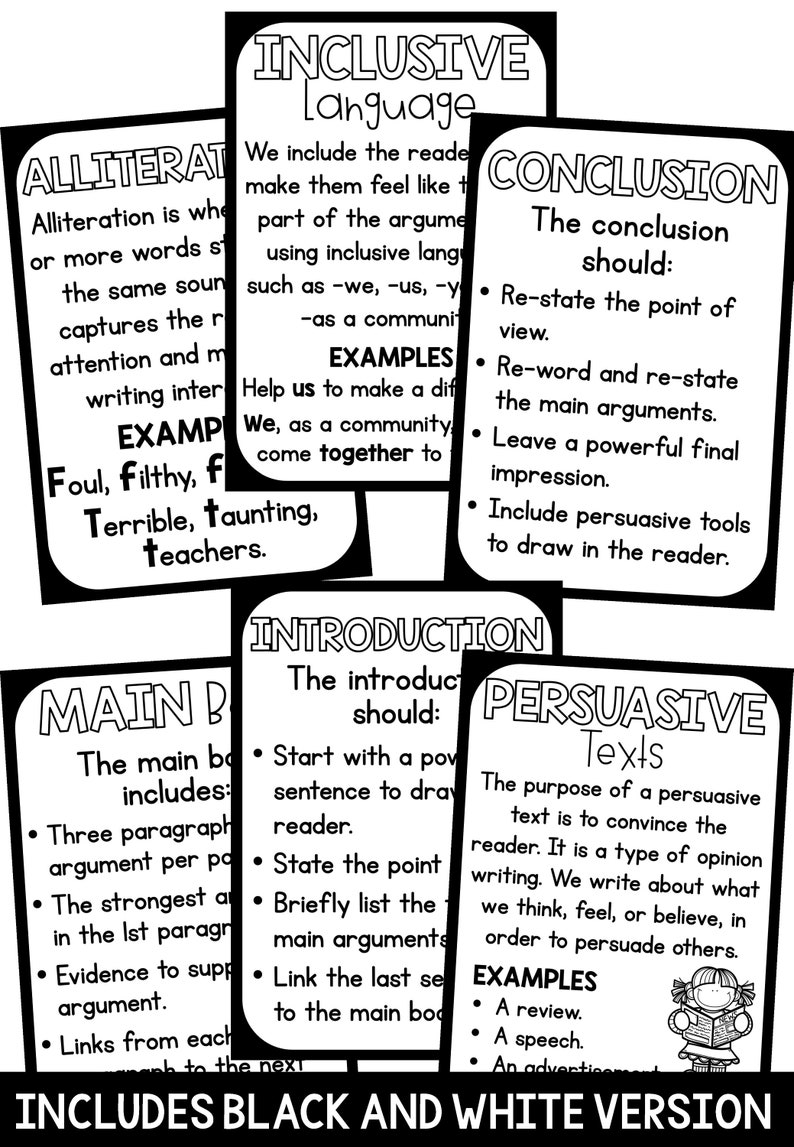 Persuasive Text Posters - Classroom Decor - Etsy