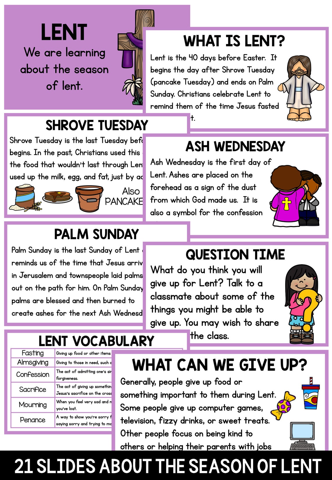 The Season of Lent Teaching Powerpoint Presentation - Etsy