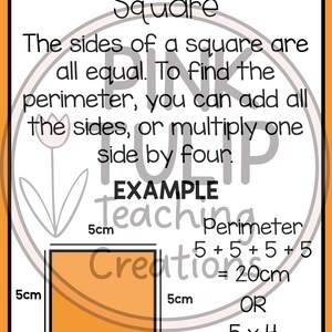 Area and Perimeter Posters - Classroom Decor - Etsy