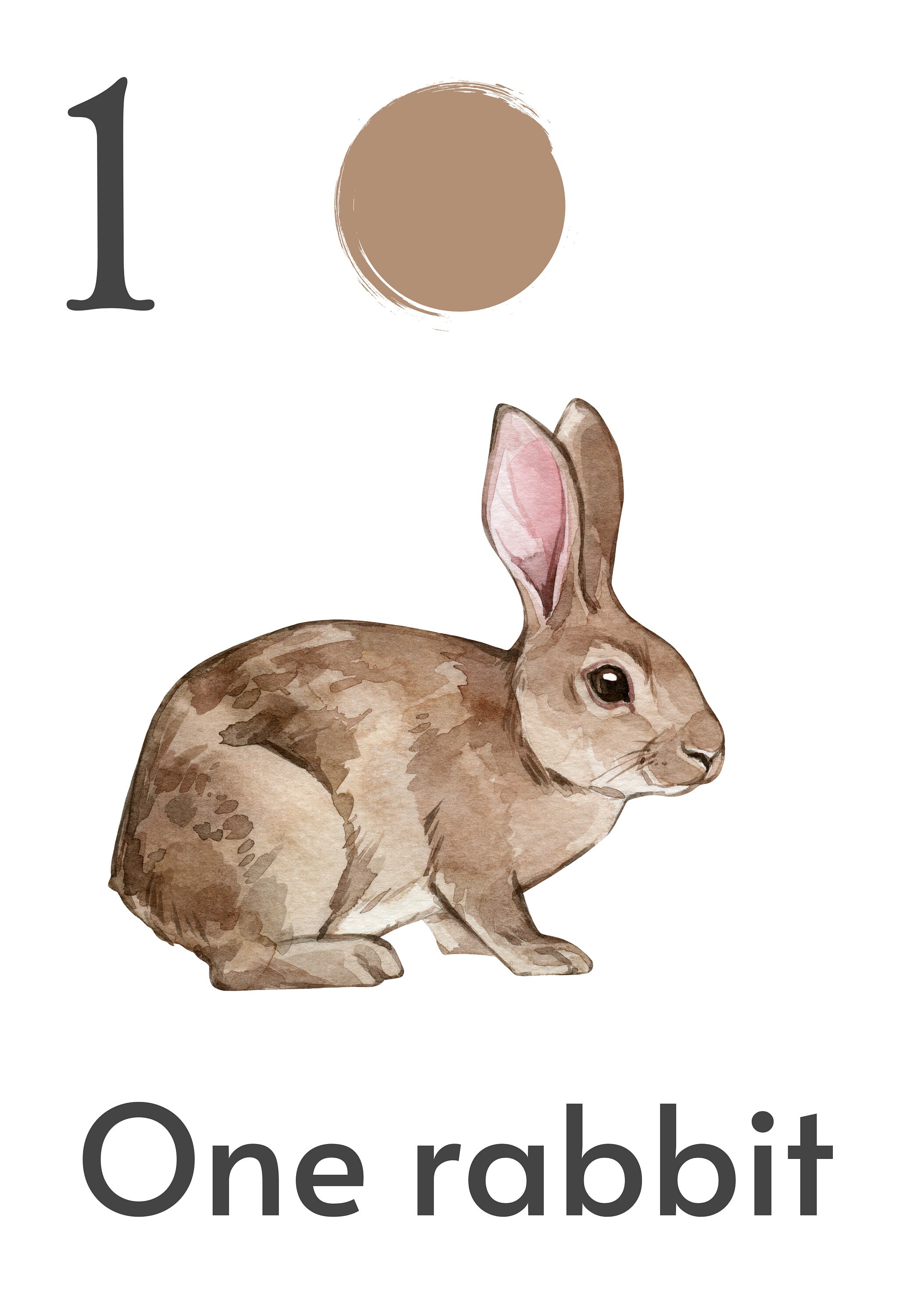 Number Matching Flash Cards - Farm Animal Theme - Etsy