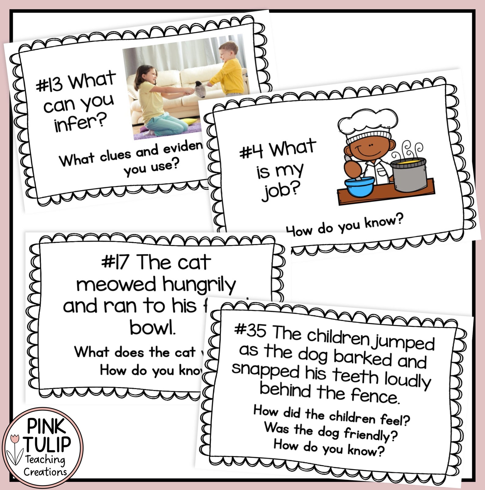Making Inferences (inferring) - Task Cards - Etsy