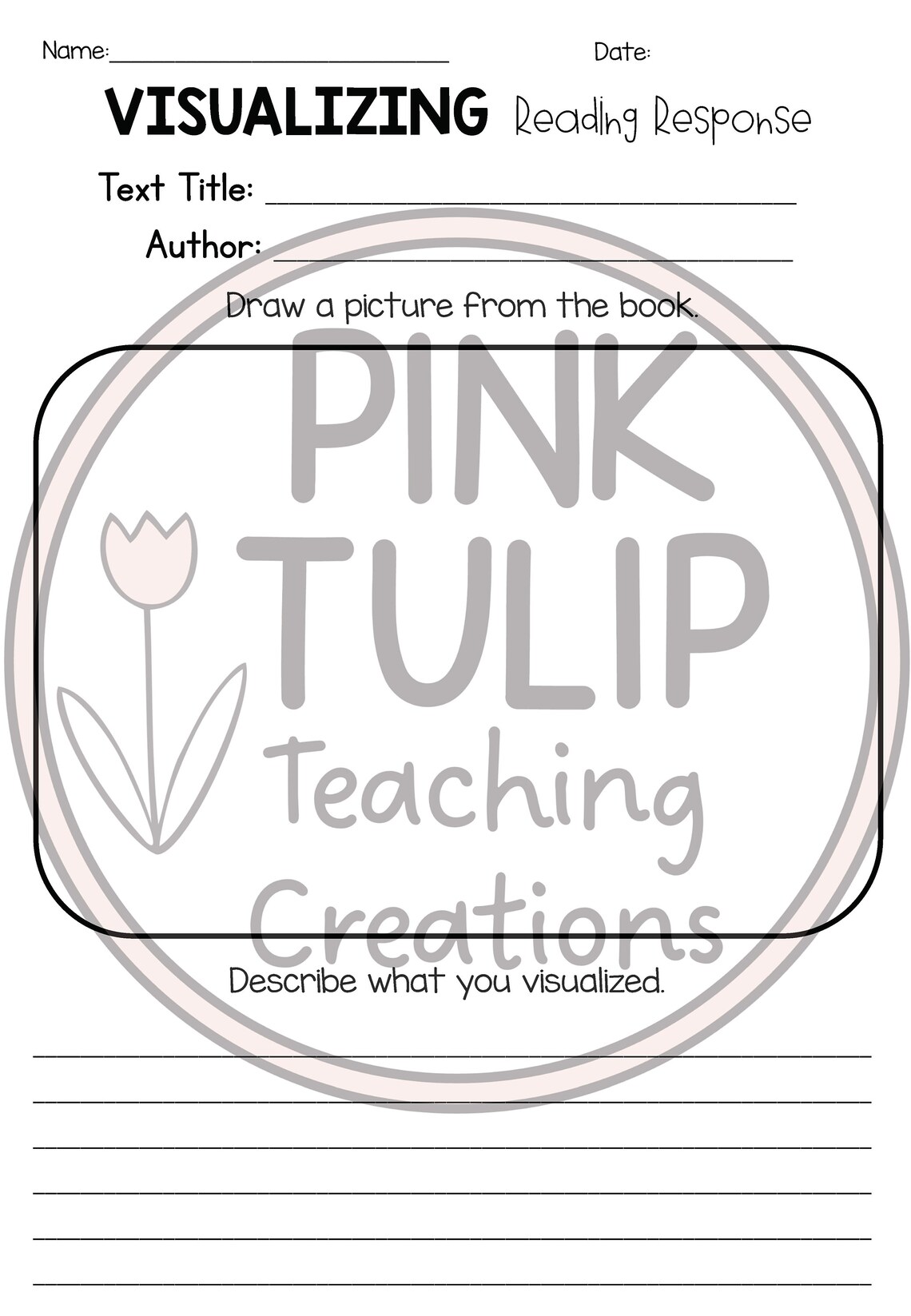 Visualizing visualising Reading Response Pack Templates for Any Book ...