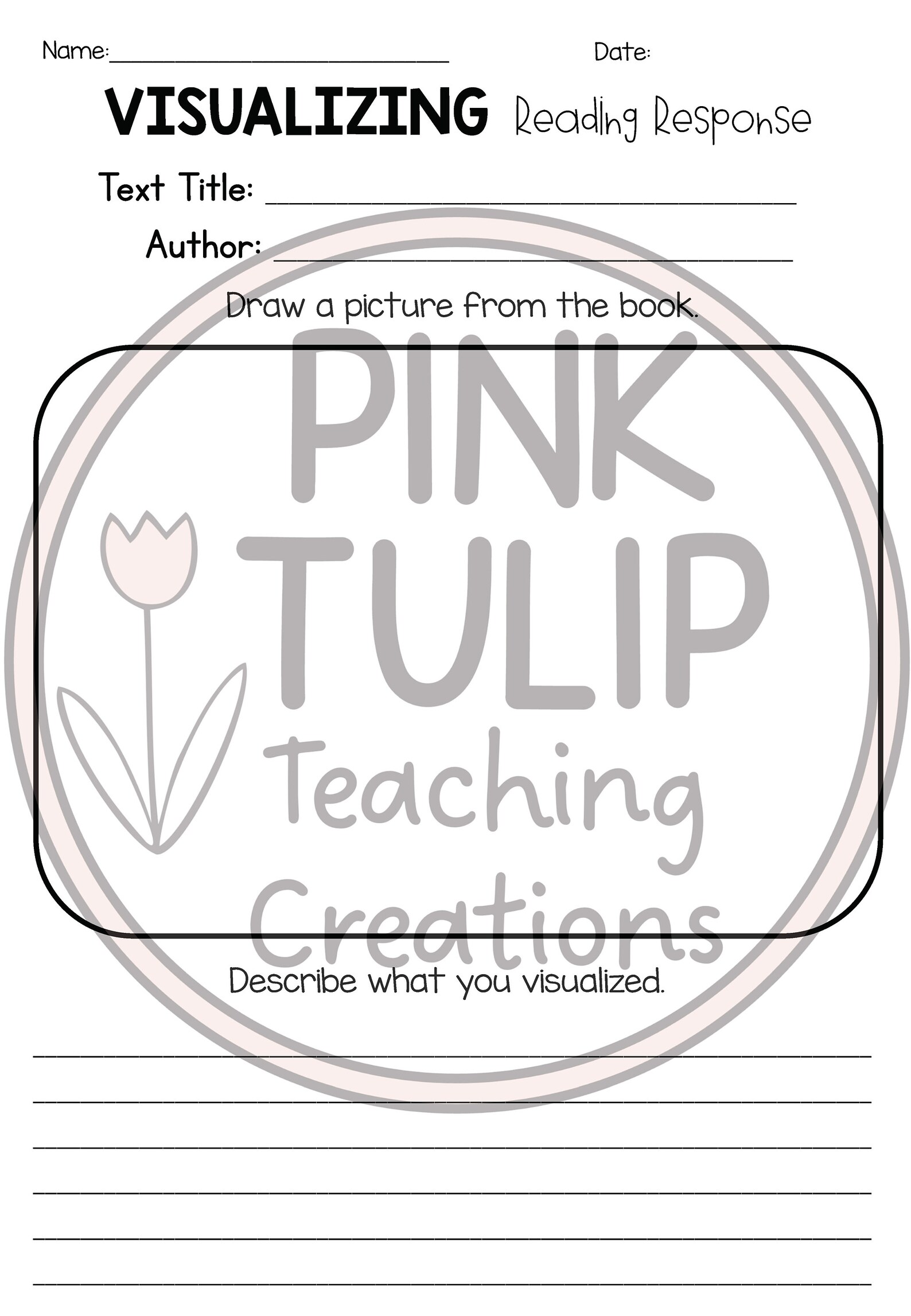 Visualizing visualising Reading Response Pack Templates for Any Book ...