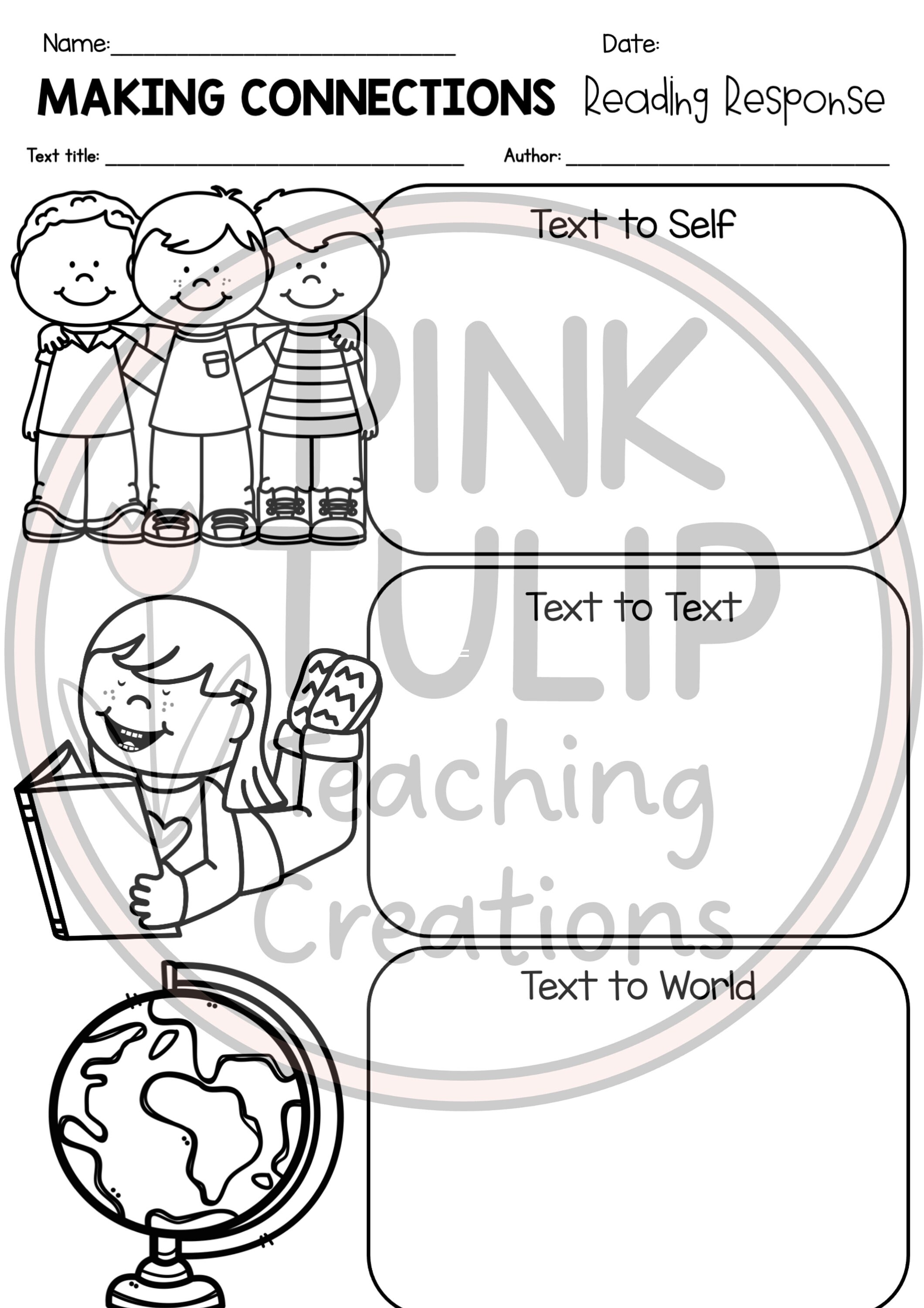 Making Connections (connecting) - Reading Worksheet Pack - Etsy Making Connections (connecting) - Reading Worksheet Pack - Etsy