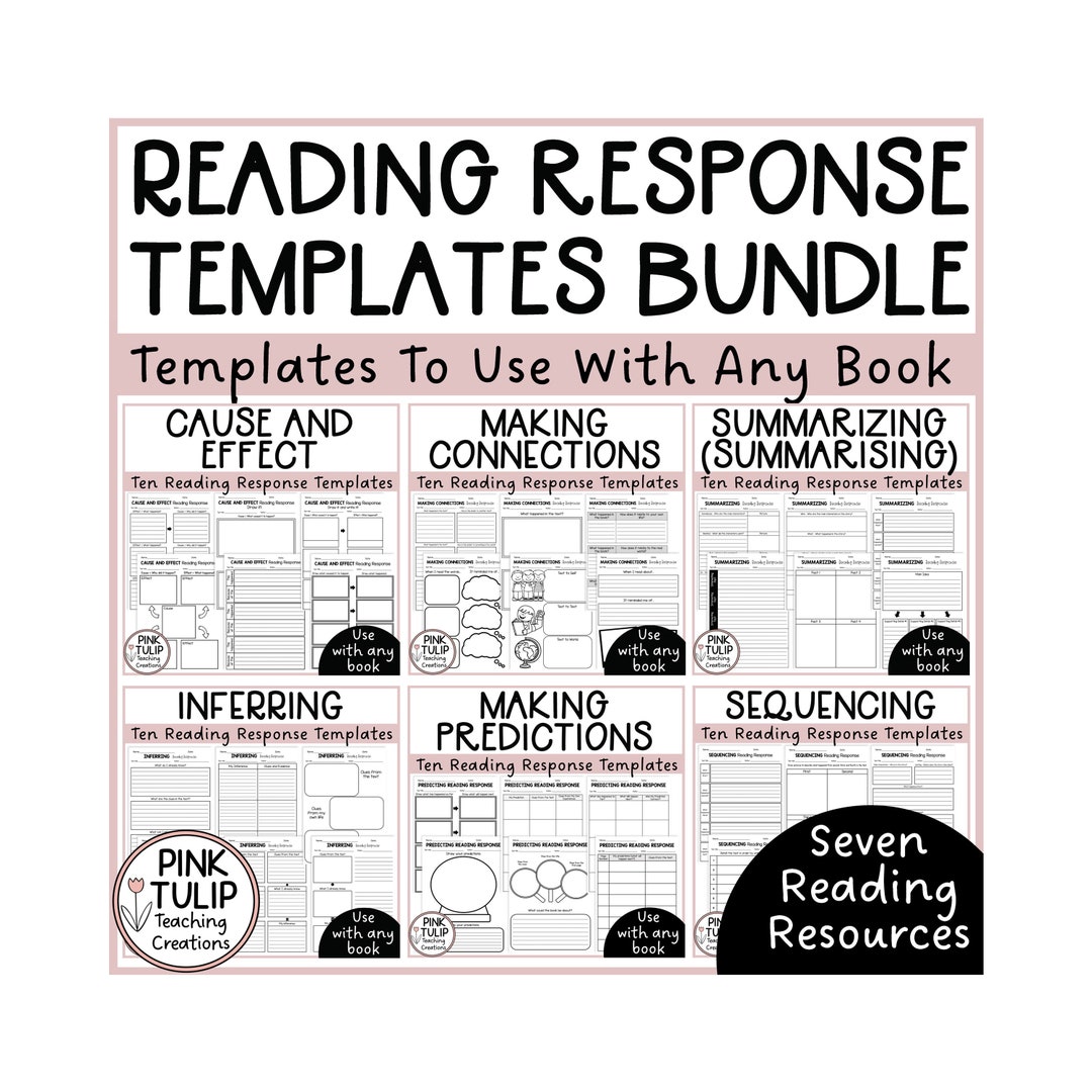 Reading Response Templates - Reading Strategies Bundle - Etsy