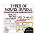 Types of Nouns Bundle - Worksheet Pack and Guided Teaching Powerpoint ...