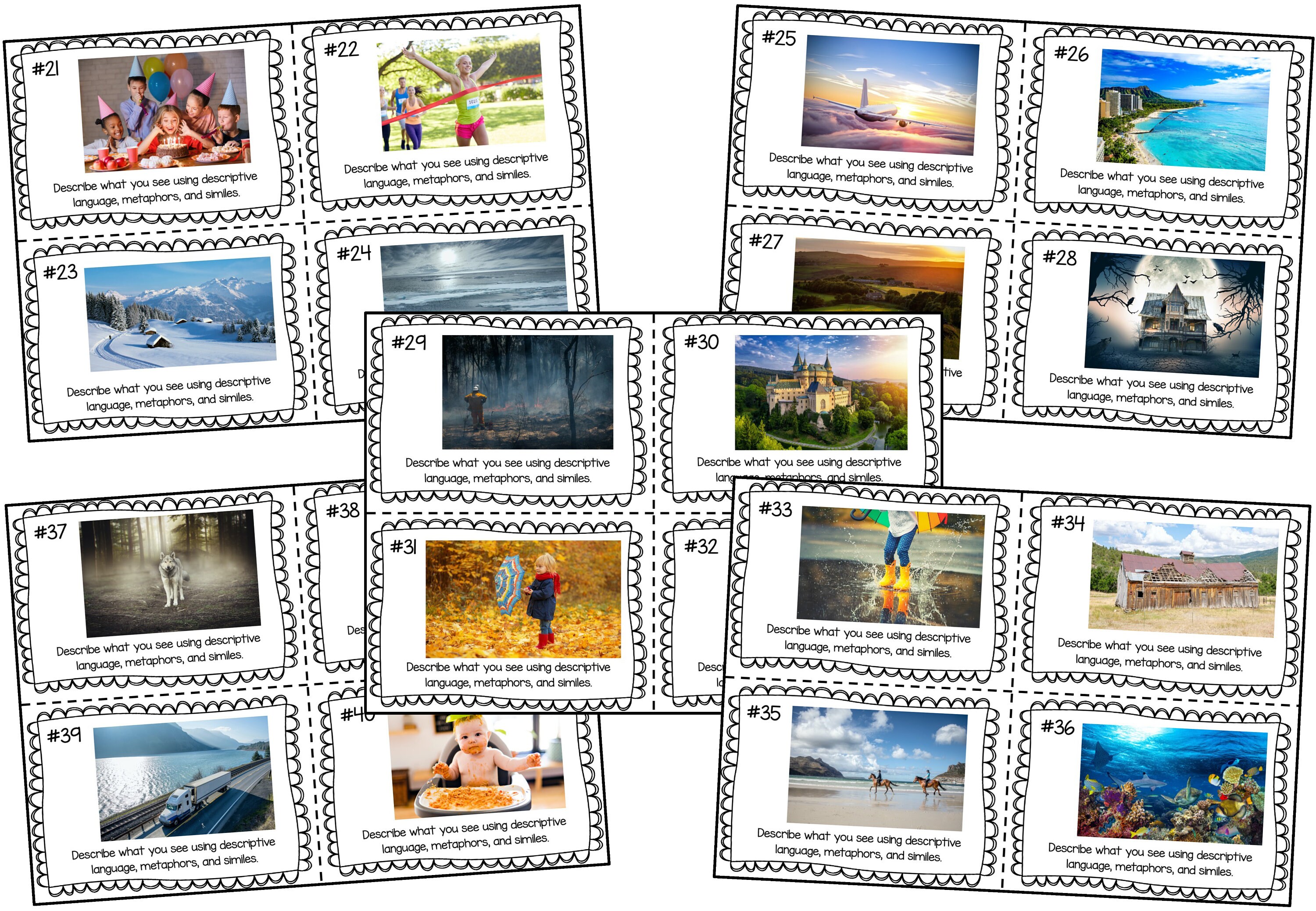 Visualizing (visualising) - Task Cards - Etsy