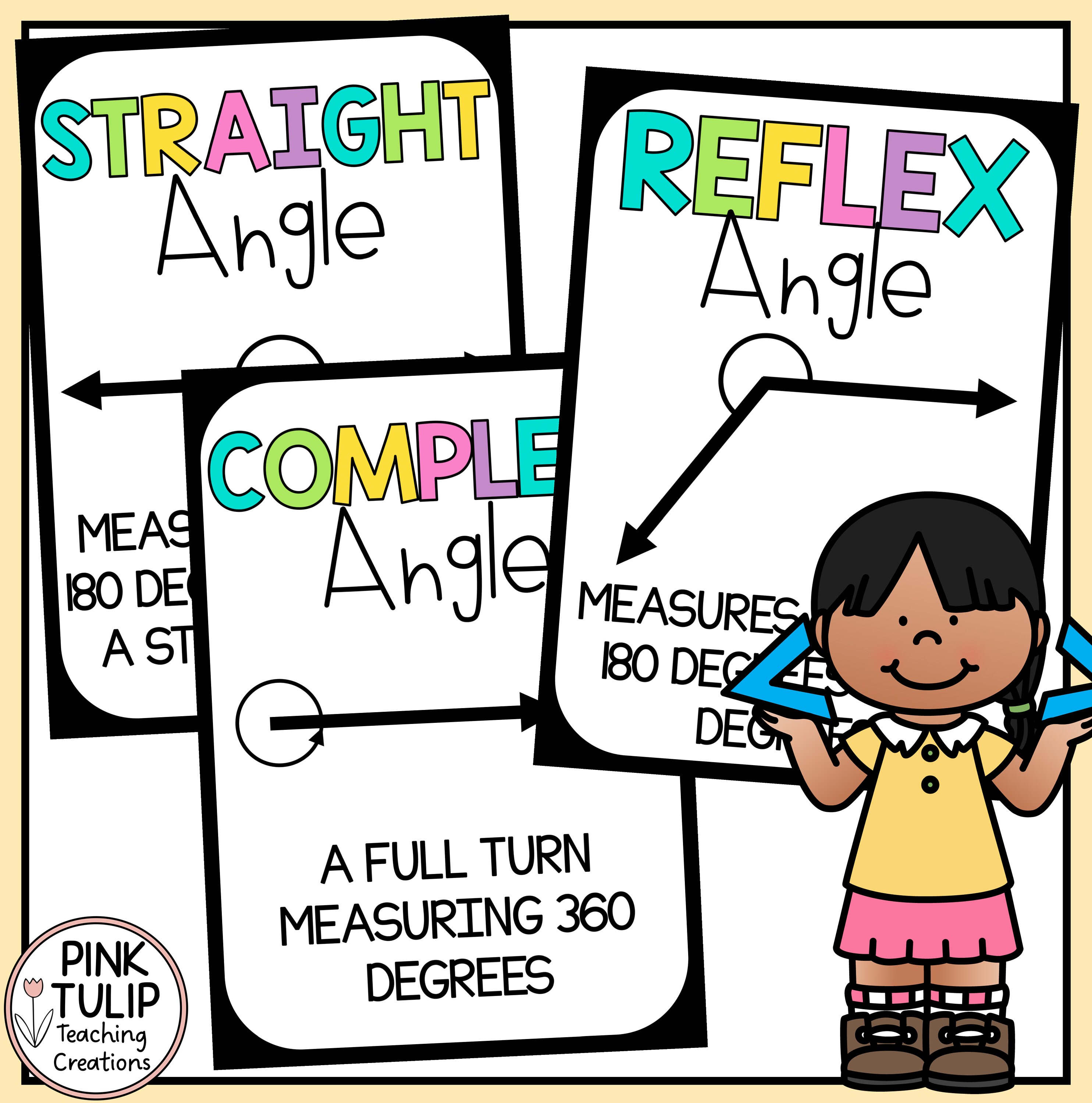 Math Angles Posters Classroom Decor - Etsy