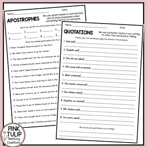 Parts of Speech Grammar Workbook - Etsy