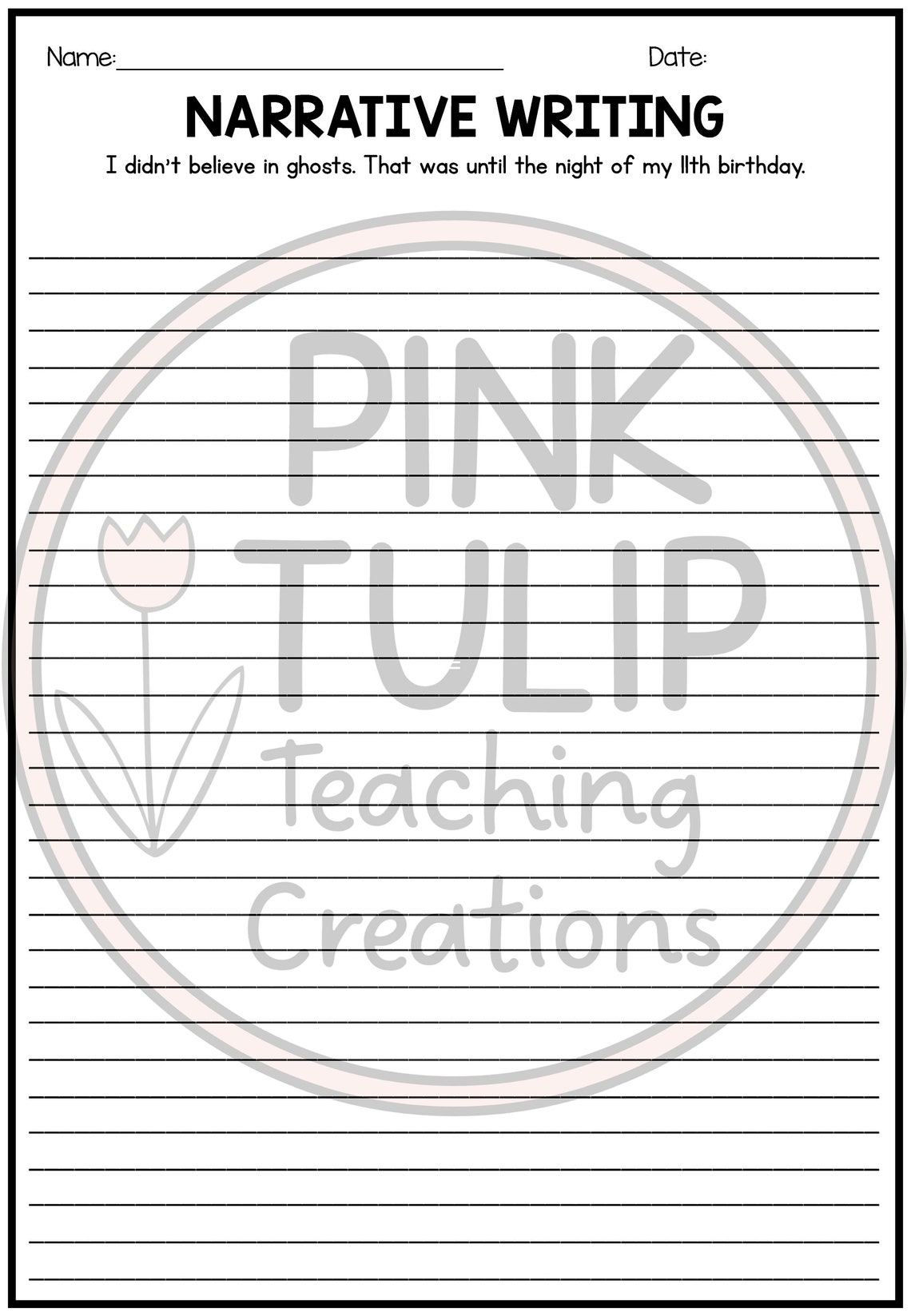 Narrative Writing Prompts - Lightning Writing - Etsy