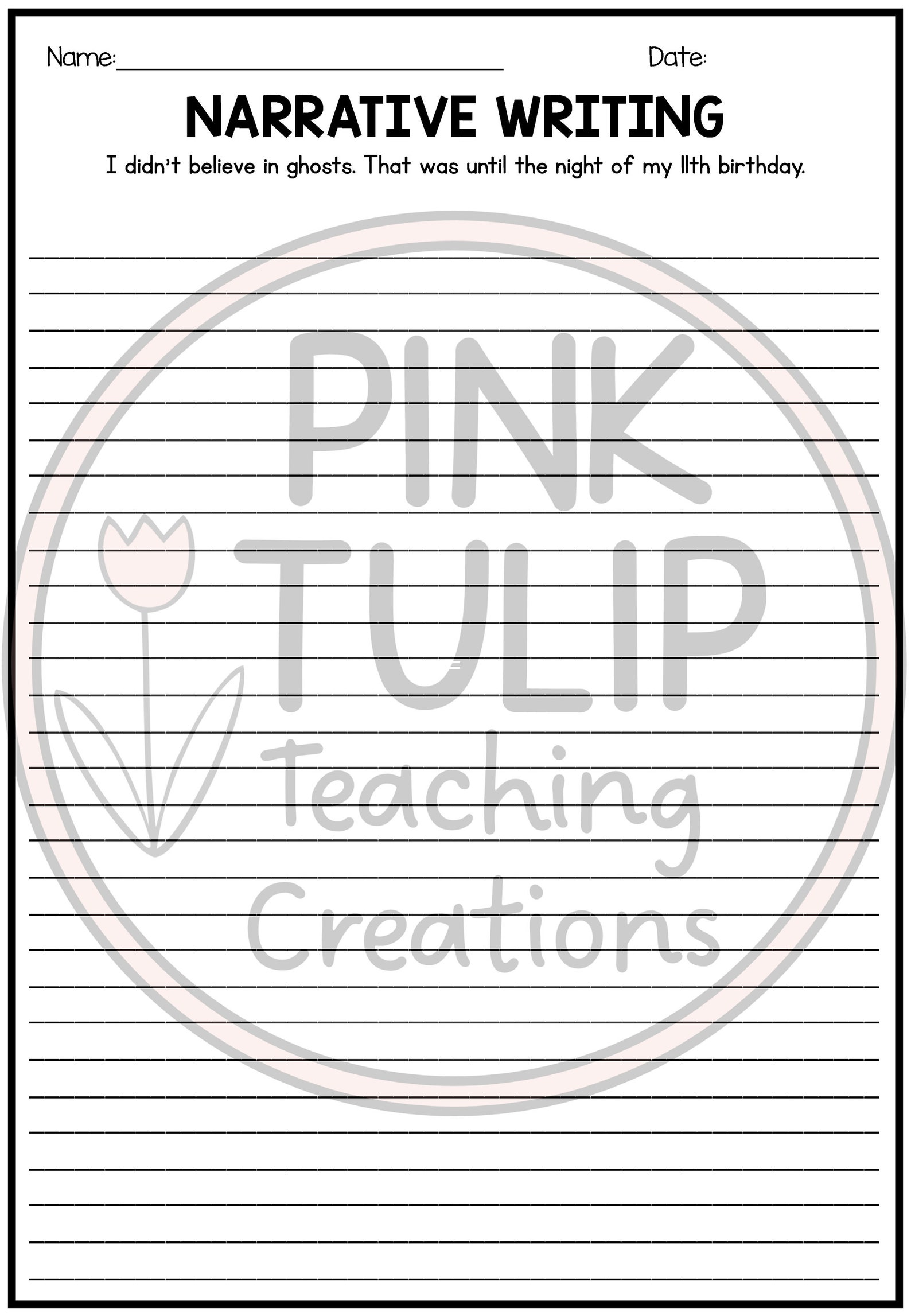 Narrative Writing Prompts - Lightning Writing - Etsy