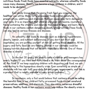 Persuasive Writing Comprehension - Fire Fast Food - Etsy