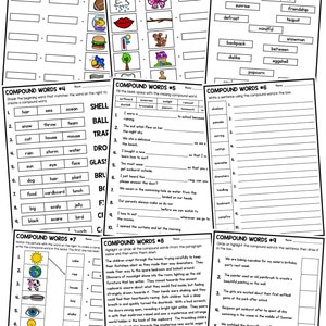 Compound Words Bundle - Worksheet Pack and Guided Teaching Powerpoint ...