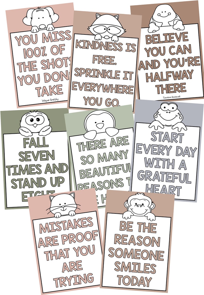 Inspirational Quotes Posters - Classroom Decor - Etsy