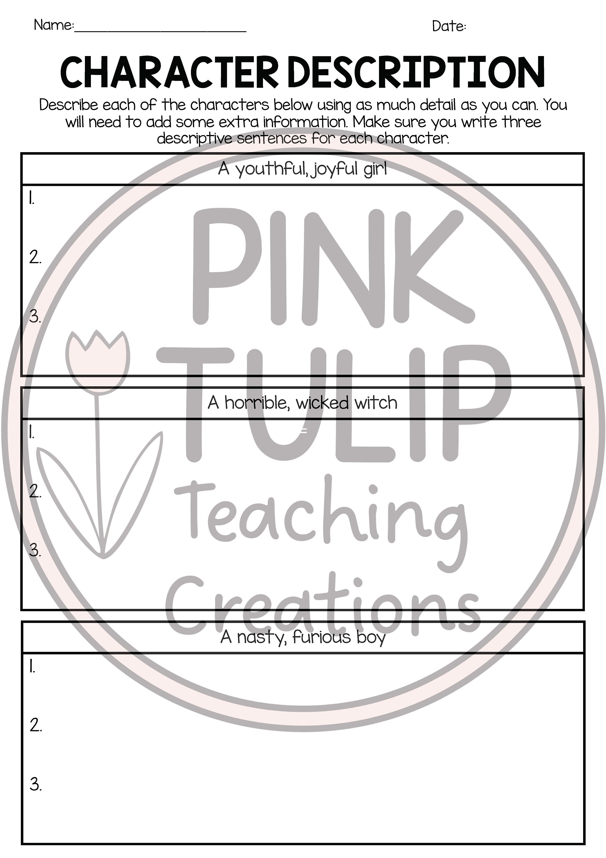 Narrative Writing Worksheet Pack - No Prep Lesson Ideas - Etsy