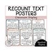 Recount Text Posters Earth Tones - Classroom Decor - Etsy