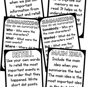 Summarizing (summarising) Reading Posters - Classroom Decor - Etsy