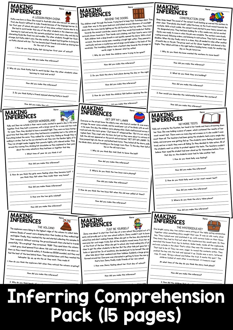 Reading Strategy Bundle - Comprehension Passages - Etsy