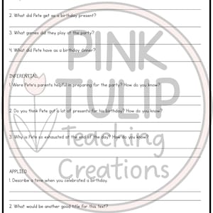 Comprehension Worksheets - Reading Strategies Set #1 - Etsy