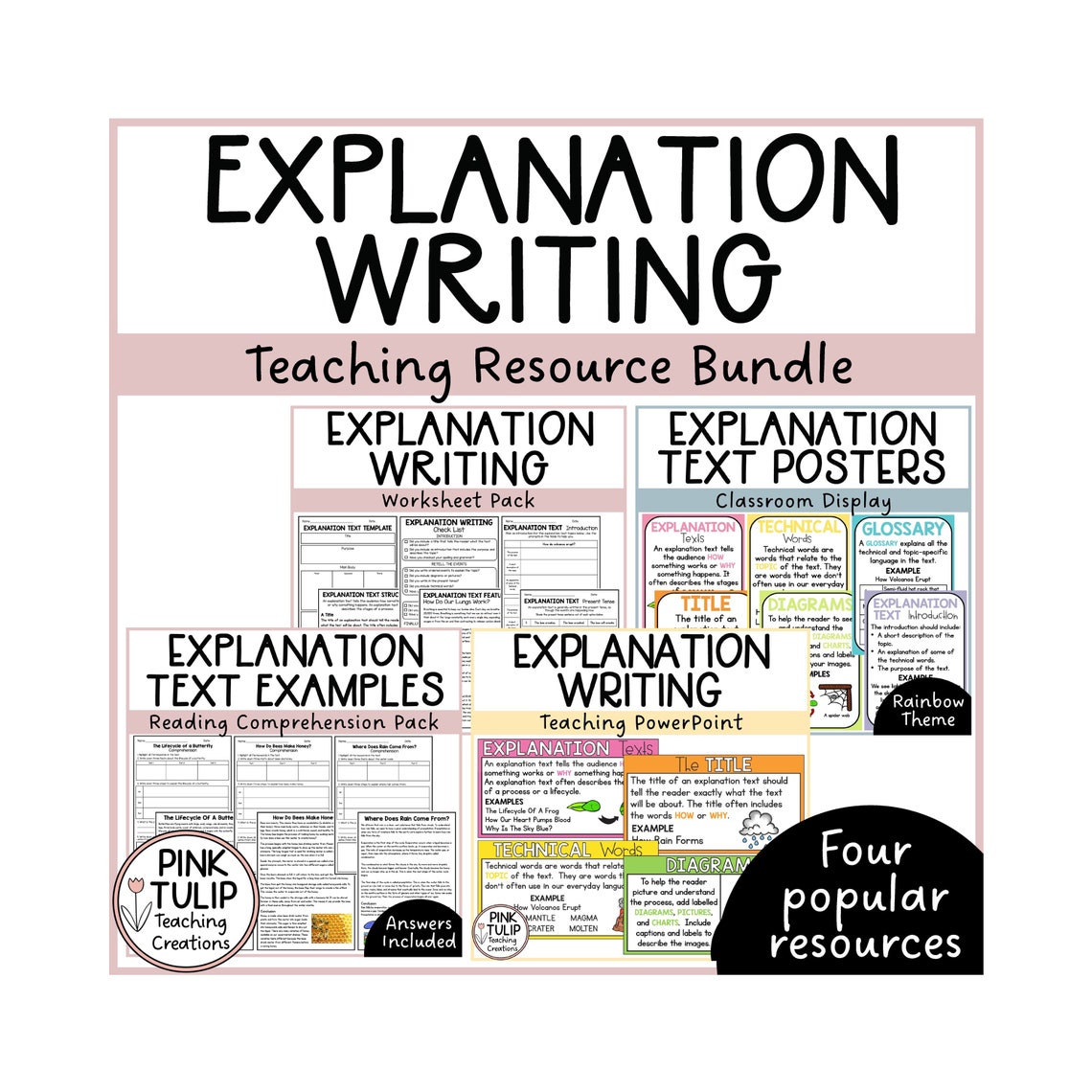 Explanation Text - Reading and Writing Bundle - Etsy