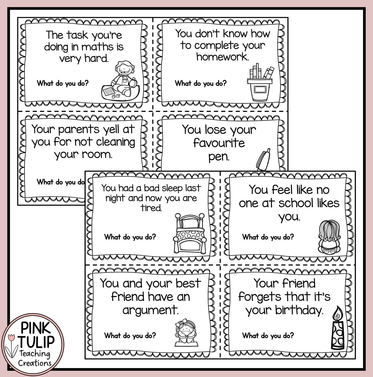 Resilience Scenarios - Task Cards for Role Play - Etsy