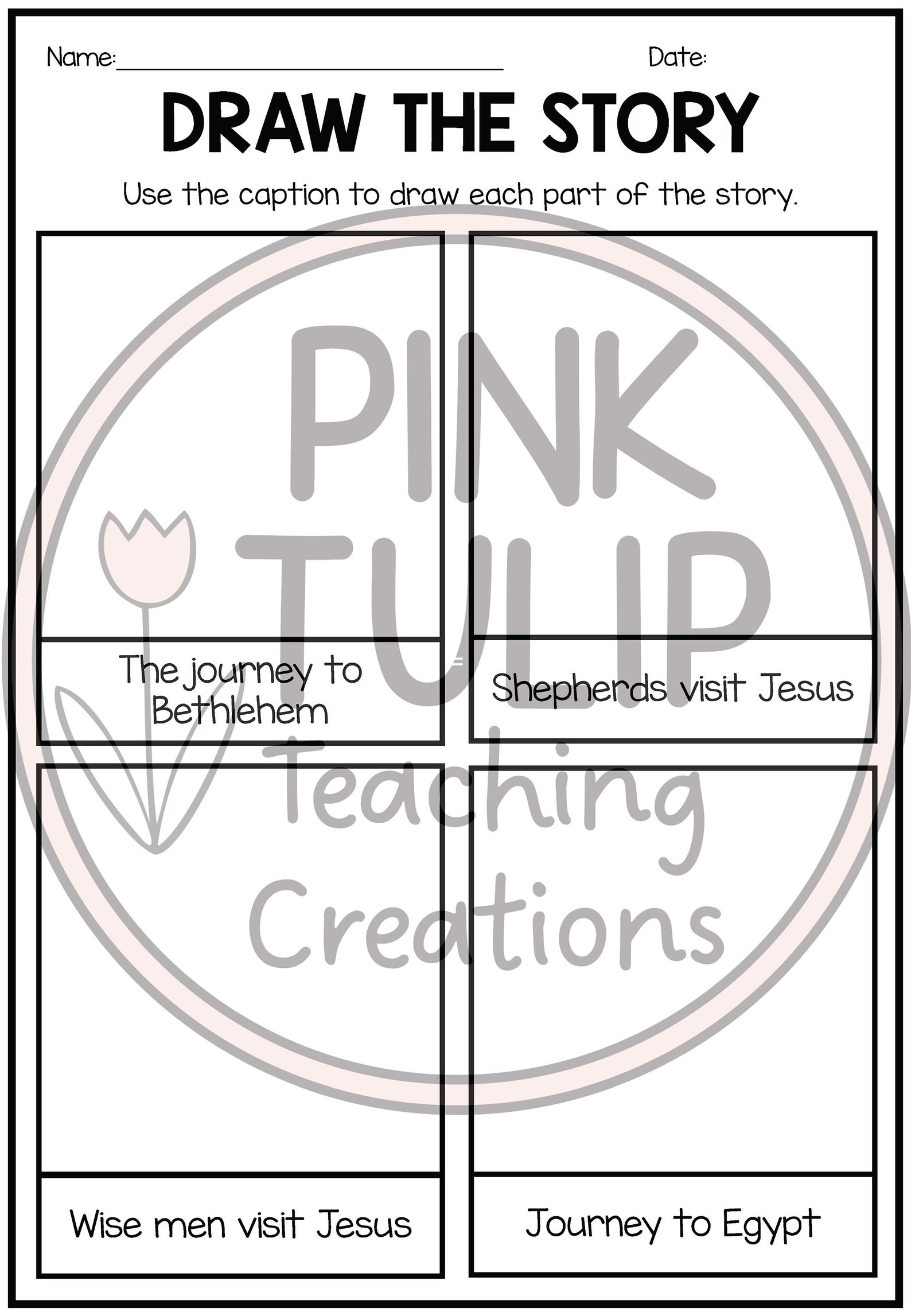 The Birth of Jesus - Story and Activity Pack - Etsy