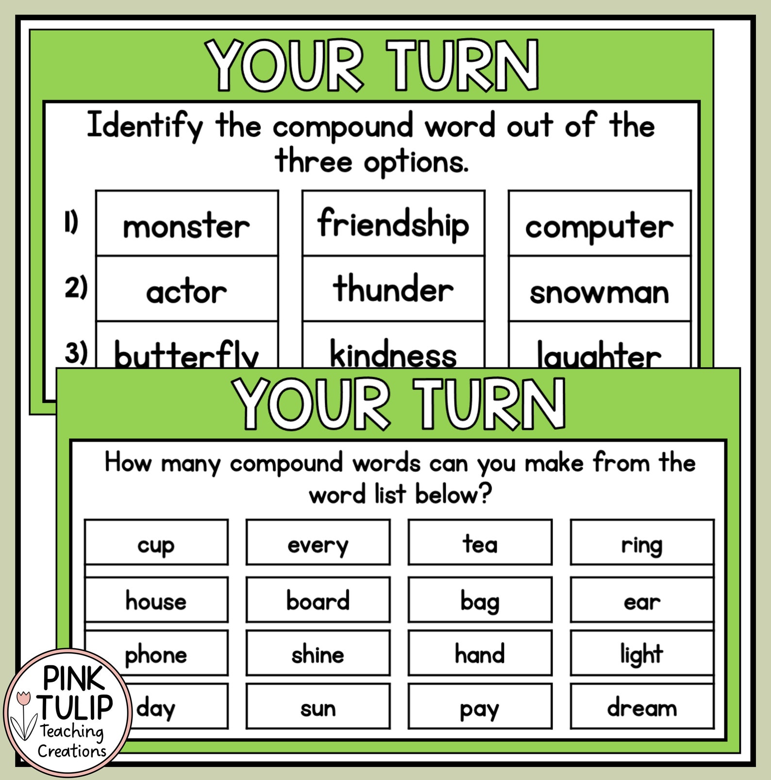 Compound Words Powerpoint - Guided Teaching - Etsy