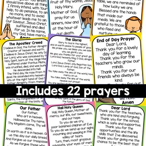 Pack of Beautiful Catholic Classroom Prayers - Etsy UK