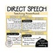 Direct Speech Quotation Marks Powerpoint - Guided Teaching - Etsy