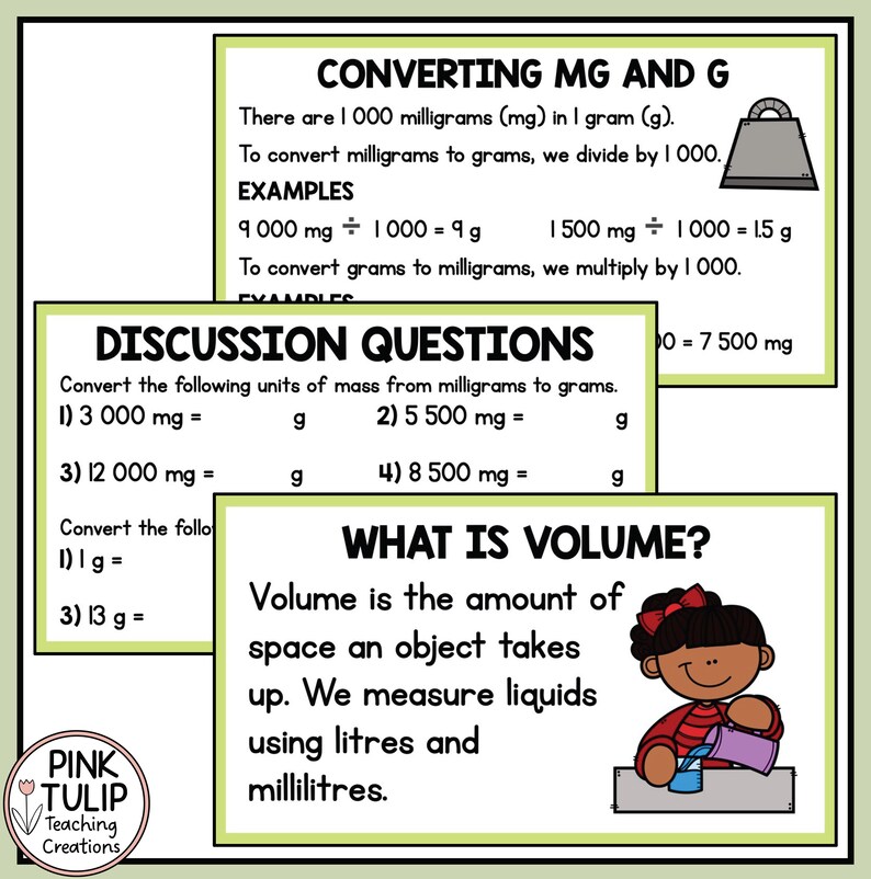 Mass, Weight, and Volume - Teaching Powerpoint Presentation - Etsy