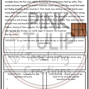 Comprehension Worksheets - Reading Strategies Set #8 - Etsy