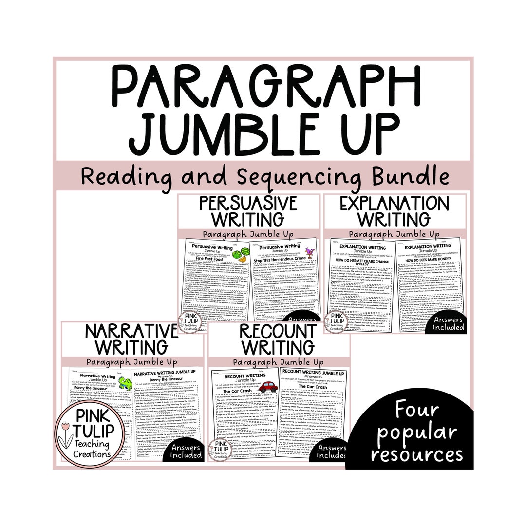 Paragraph Jumble up Bundle - Etsy