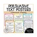 Persuasive Text Posters - Classroom Decor - Etsy