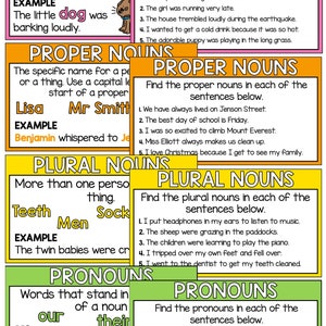 Types of Nouns Bundle - Worksheet Pack and Guided Teaching Powerpoint ...