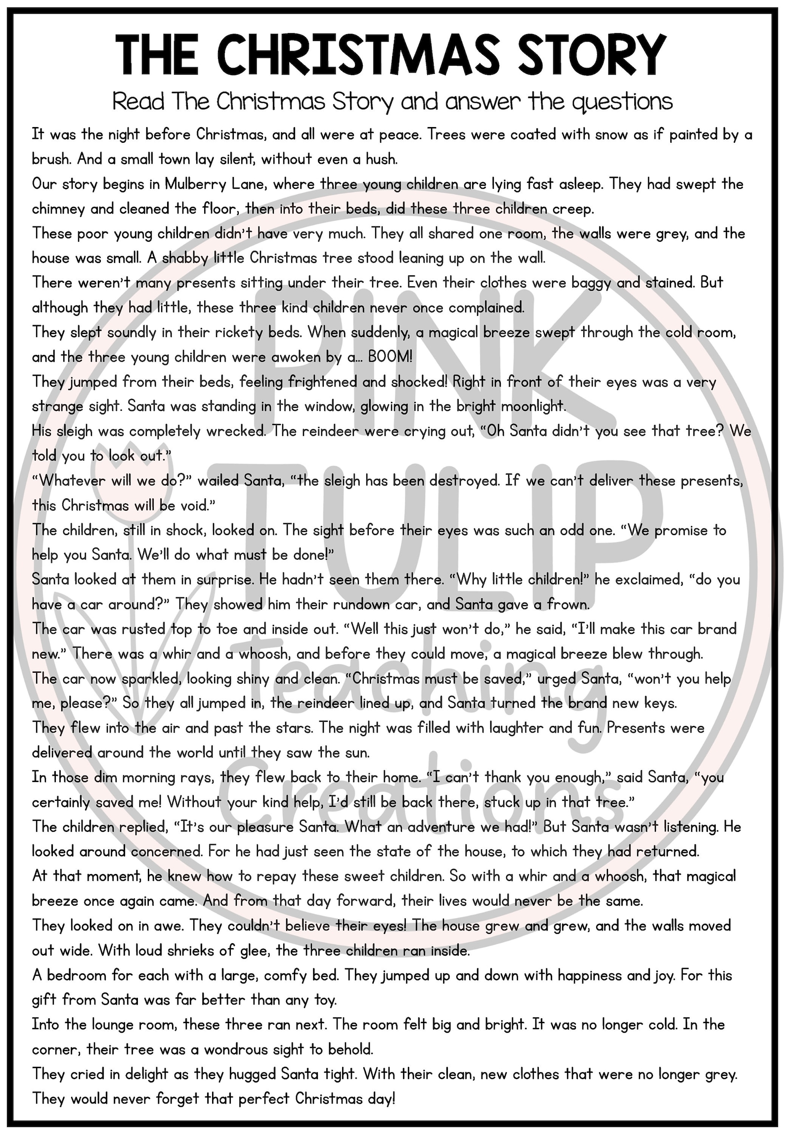 Christmas Story Activity Book - Etsy