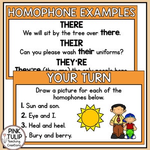 Homophones Powerpoint - Guided Teaching - Etsy