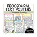 Procedural Text Posters - Classroom Decor - Etsy