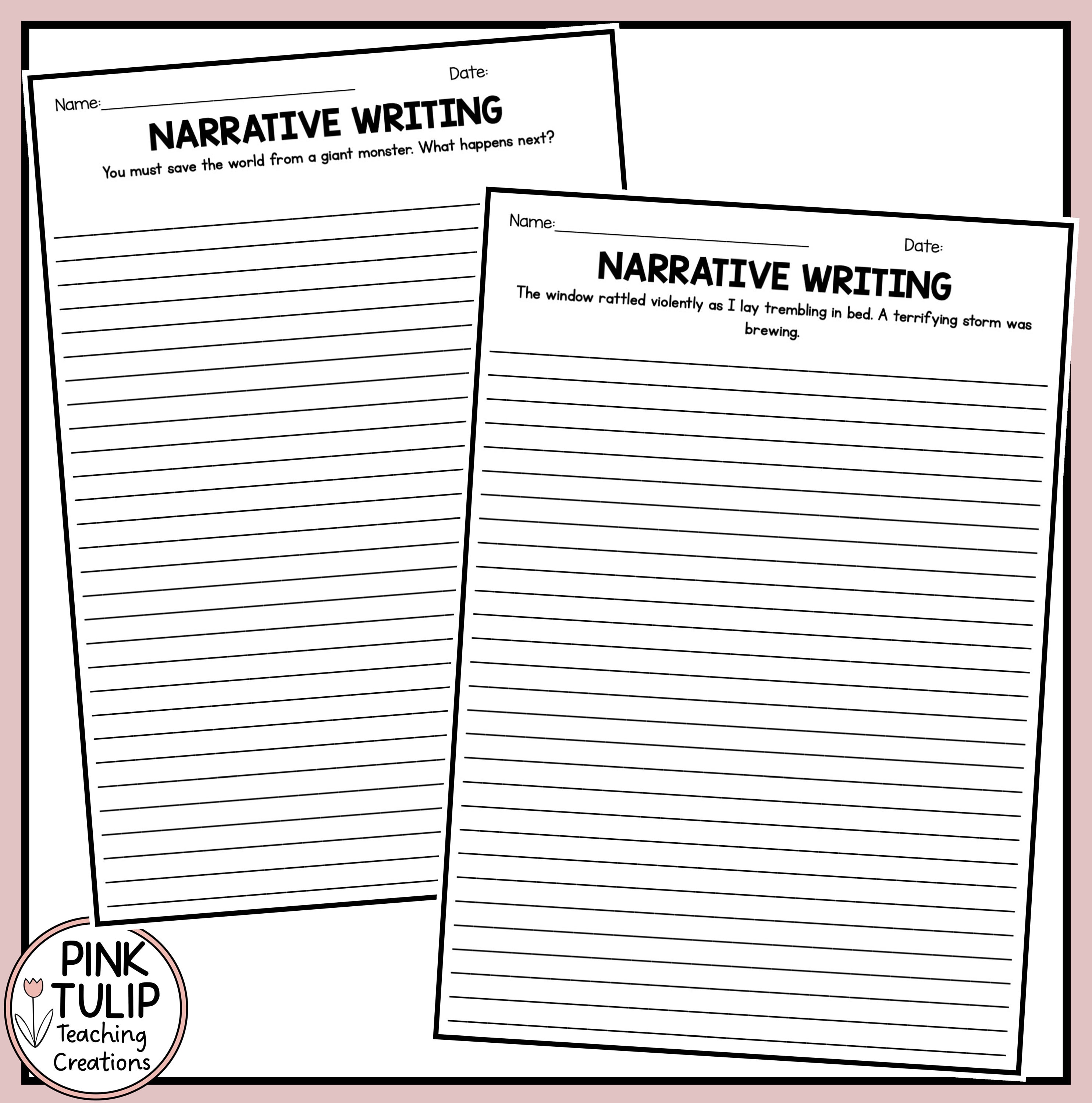 Narrative Writing Prompts - Lightning Writing - Etsy