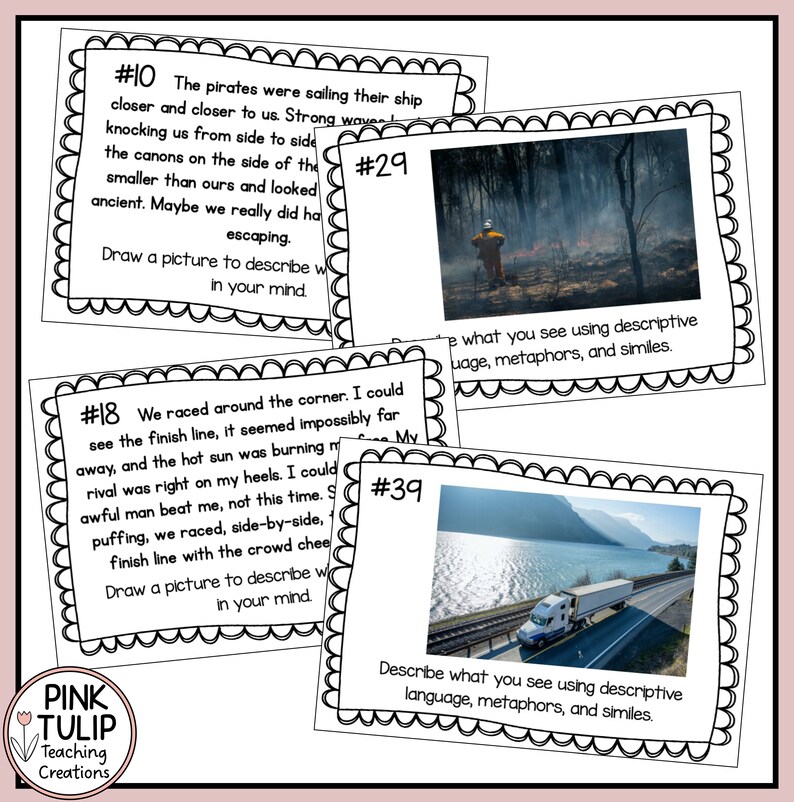 Visualizing (visualising) - Task Cards - Etsy