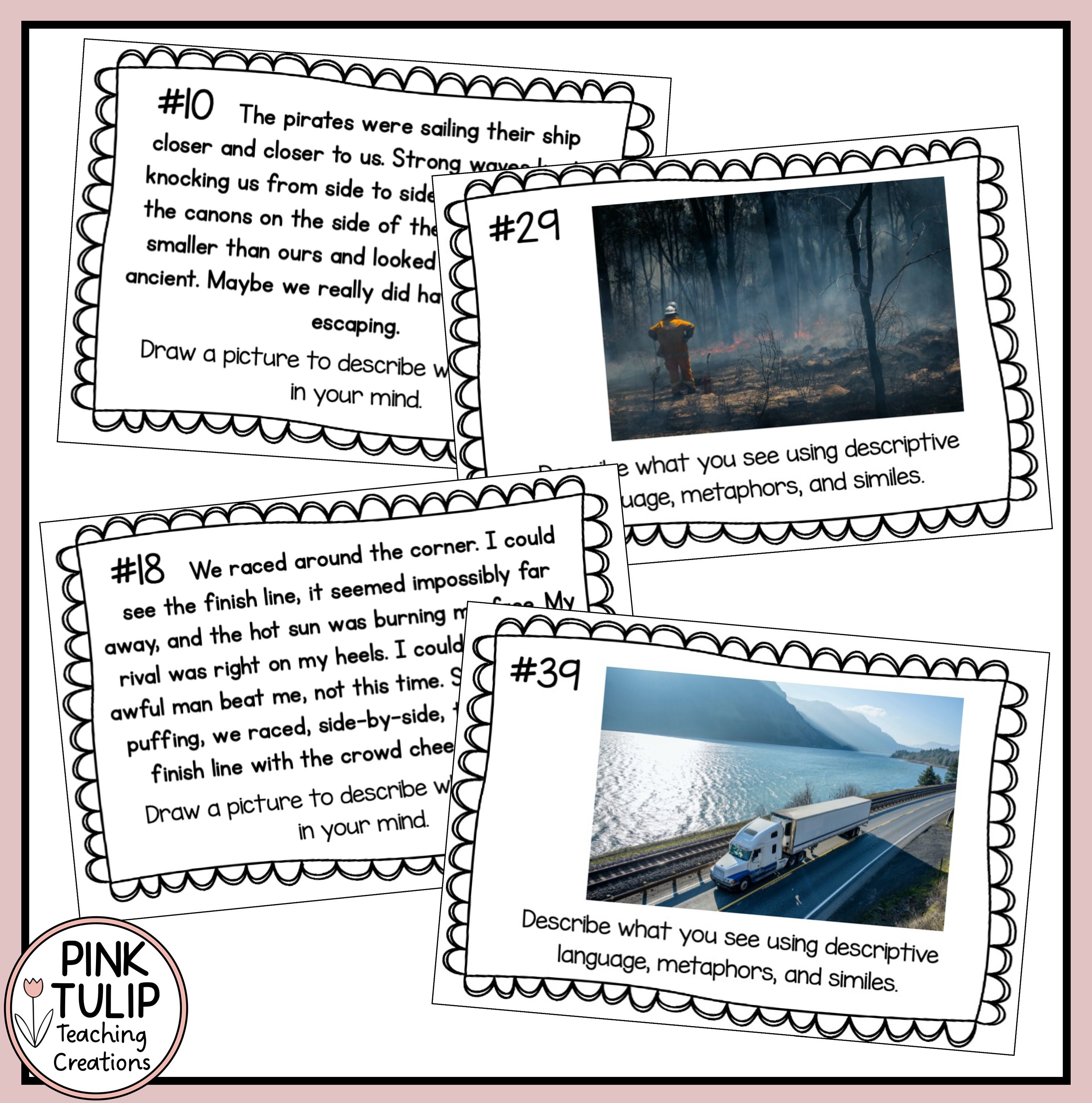 Visualizing (visualising) - Task Cards - Etsy