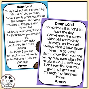 Pack of Beautiful Catholic Classroom Prayers - Etsy