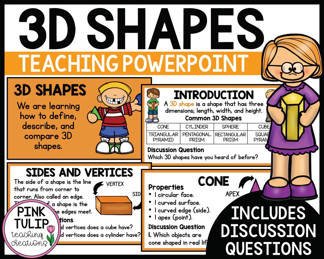 Define Describe and Compare 3D Shapes Teaching Powerpoint - Etsy