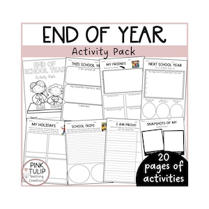 End of School Year Activity Pack - 20 No Prep Pages - Etsy