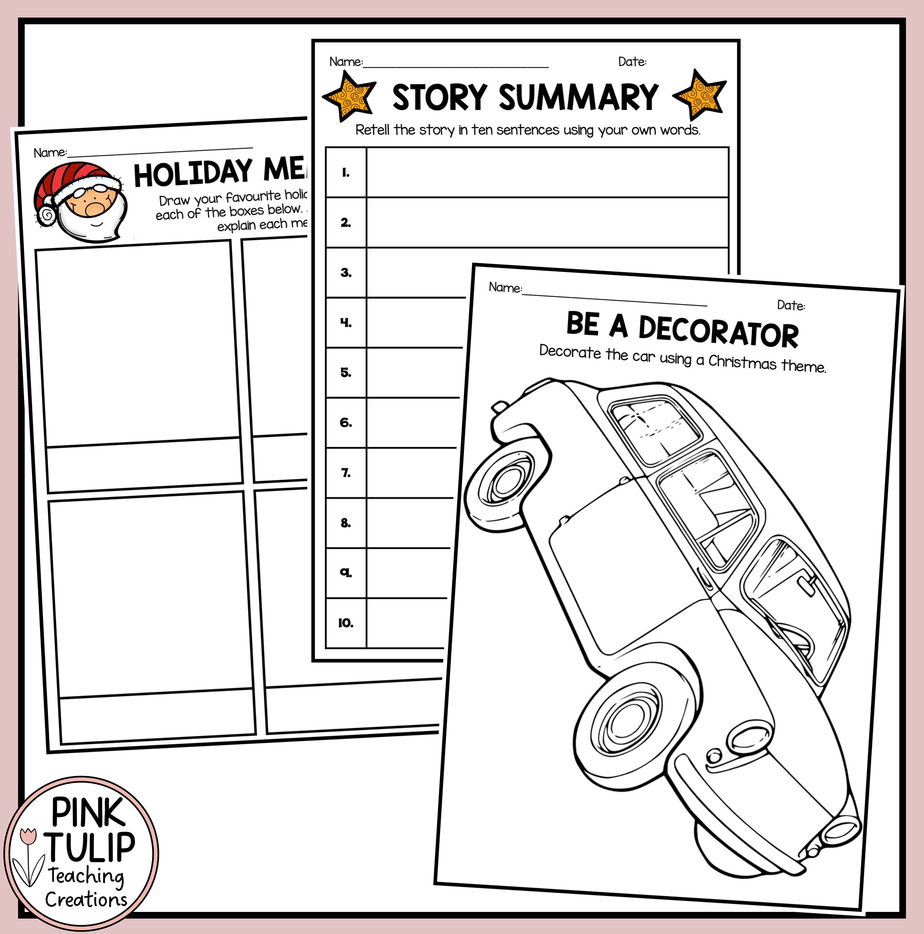 Christmas Story Activity Book - Etsy