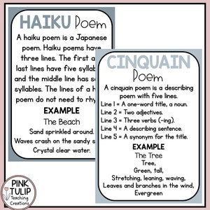 Poetry Posters - Earth Tones Classroom Decor - Etsy