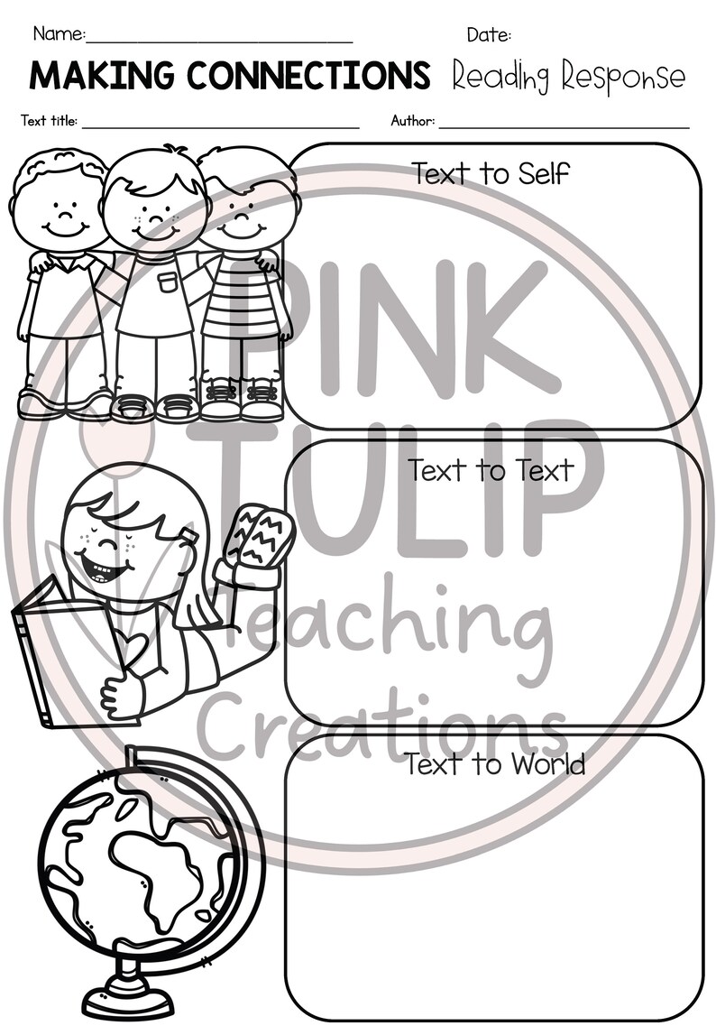 Making Connections (connecting) Reading Response Pack - Templates for ...