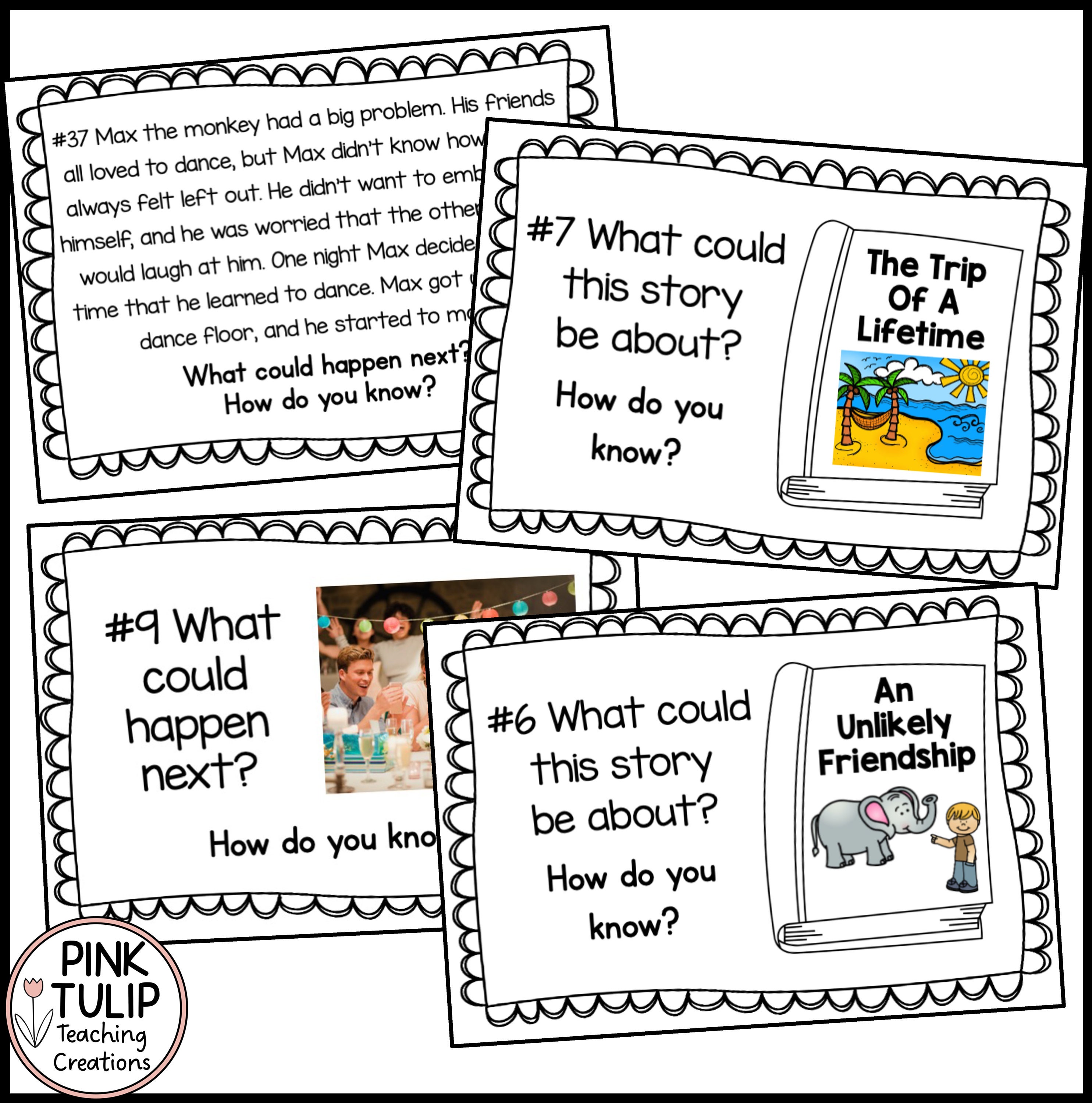 Making Predictions (predicting) - Task Cards - Etsy